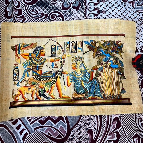 Art | Egyptian Papyrus Paper Hand Painted Wall Art 25x17inch From Cairo ...